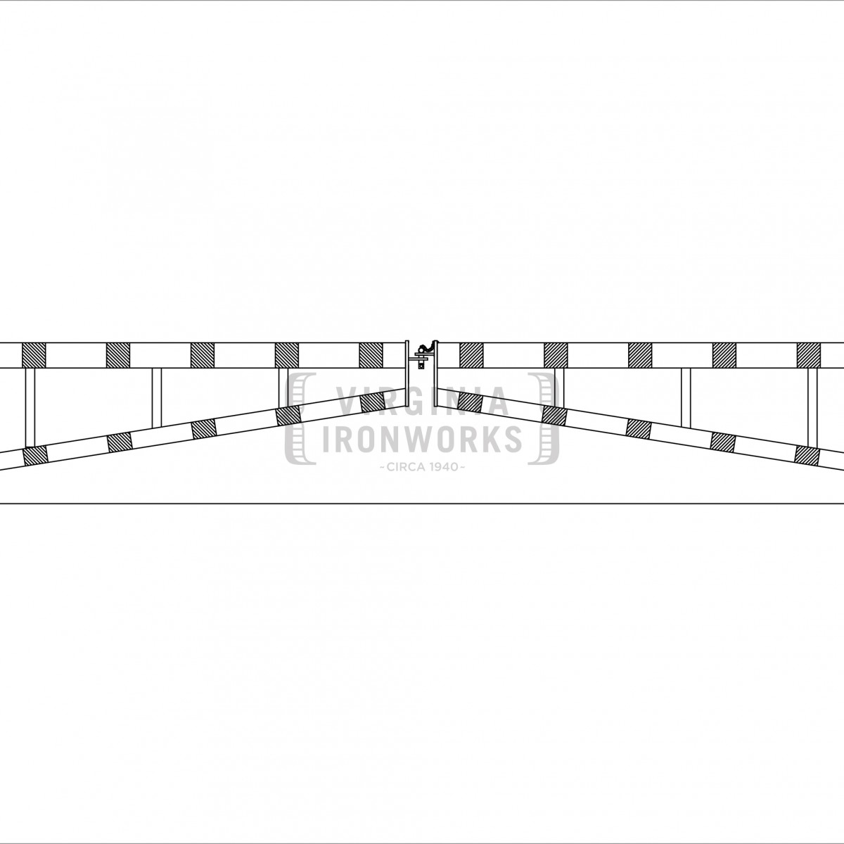 quantico industrial triangle gate - Virginia Ironworks